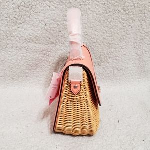 kate spade | Bags | Kate Spade New York Gracie Wicker Medium Top Handle ...